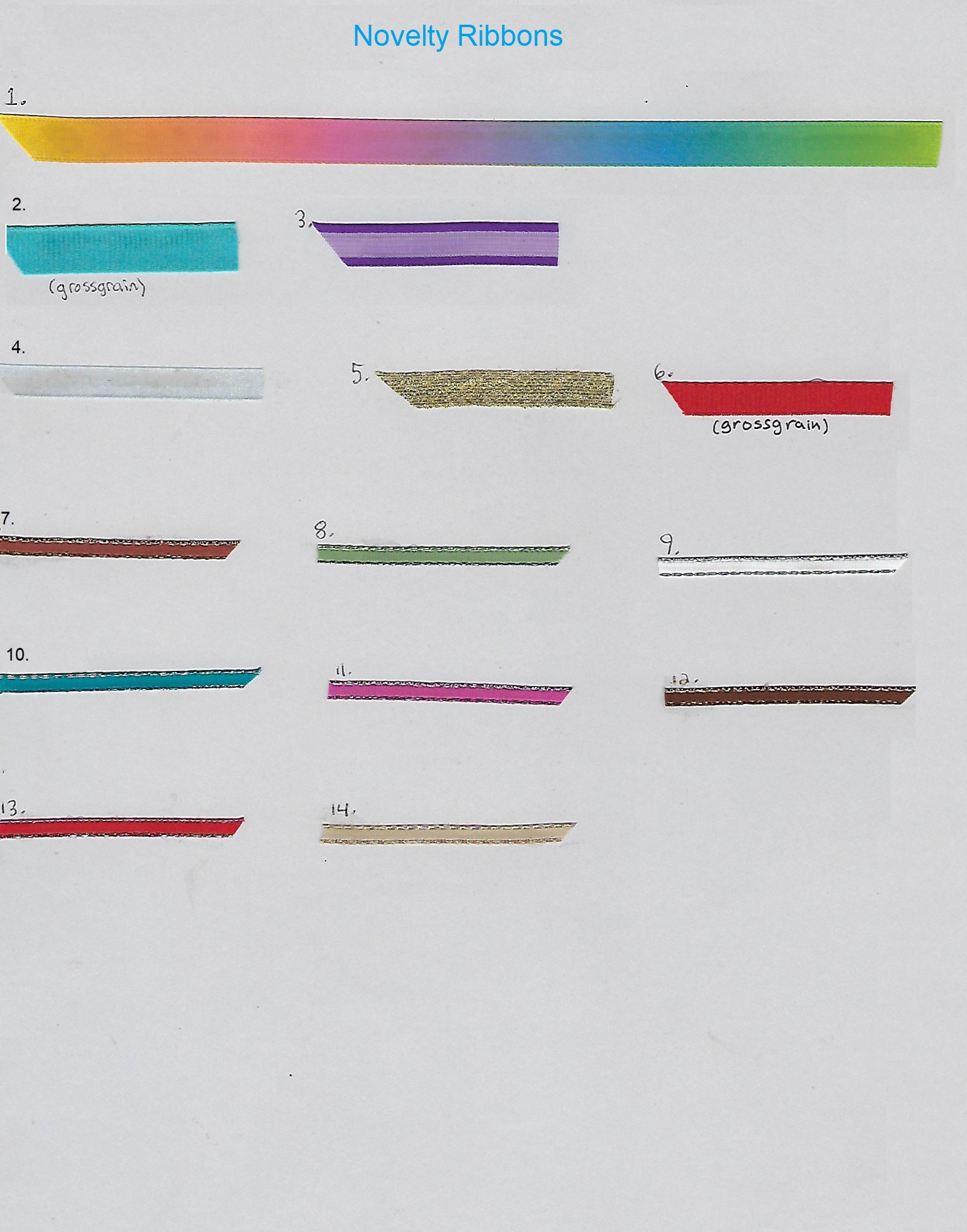 All Novelty Ribbons | Leonard's Book Restoration