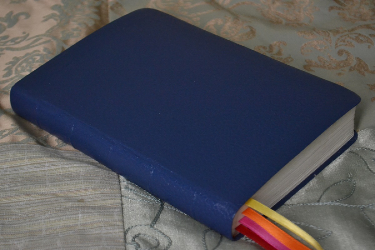 Blue Levant Grain Imitation Leather | Leonard's Book Restoration