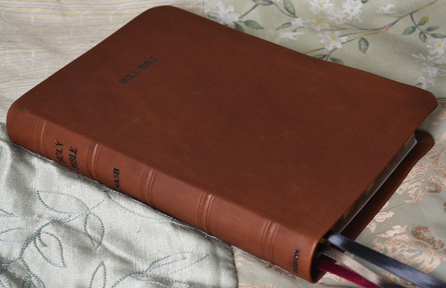 Chocolate Soft-Tanned Goatskin Bible | Leonard's Book Restoration